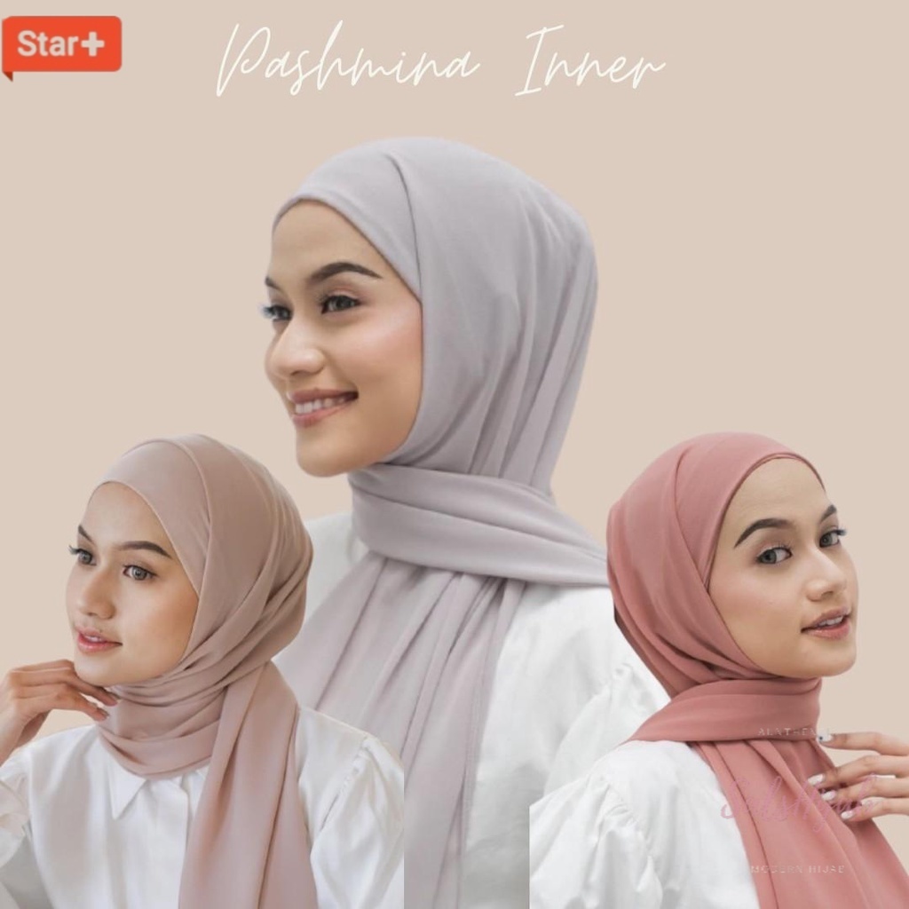 Jual Pashmina Inner 2in1 Ceruty Babydoll Premium Pasmina Instant Hijab Ciput Tante Lala | Shopee ...
