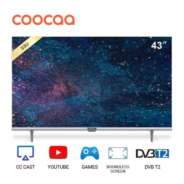 Jual TV LED COOCAA 43S3U SMART TV DIGITAL DOLBY 43 INCH | Shopee Indonesia
