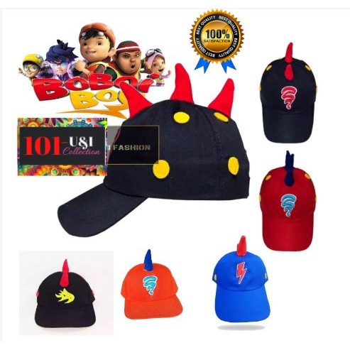 Jual TOPI ANAK/TOPI KARAKTER ANAK KARTUN BOBOIBOY/TOPI TANDUK BOBOY ...