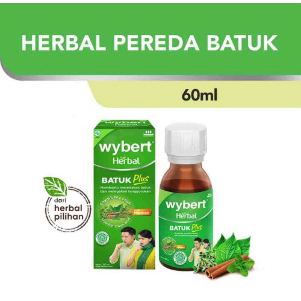 Jual Wybert Herbal Batuk Plus Syrup Botol 60Ml & 100Ml | Shopee Indonesia