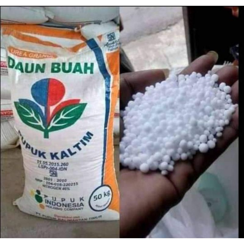 Jual Pupuk Urea Granule Daun Buah Pupuk Kaltim kemasan Repack 1KG ...