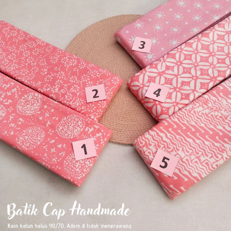 Jual Kain Batik Pink Pastel Batik Pink Pastel Bahan Batik Pink Kain ...