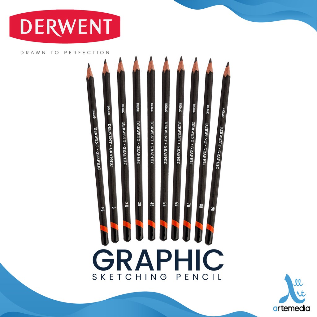 Jual Derwent Graphic Pencil Drawing Sketching Pensil Gambar | Shopee Indonesia