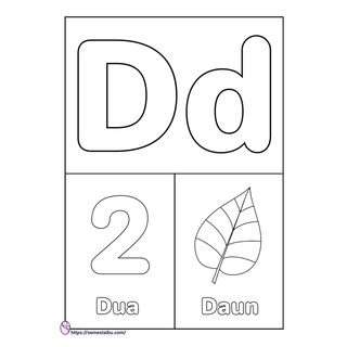 Jual (26 Lembar) Gambar Sketsa Mewarnai ~ ABJAD A-Z / Seketsa Lukis ...