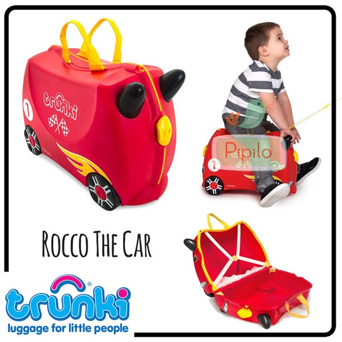 Jual Trunki Ride-On Suitcase - Rocco The Car / Koper Tempat Pakaian ...