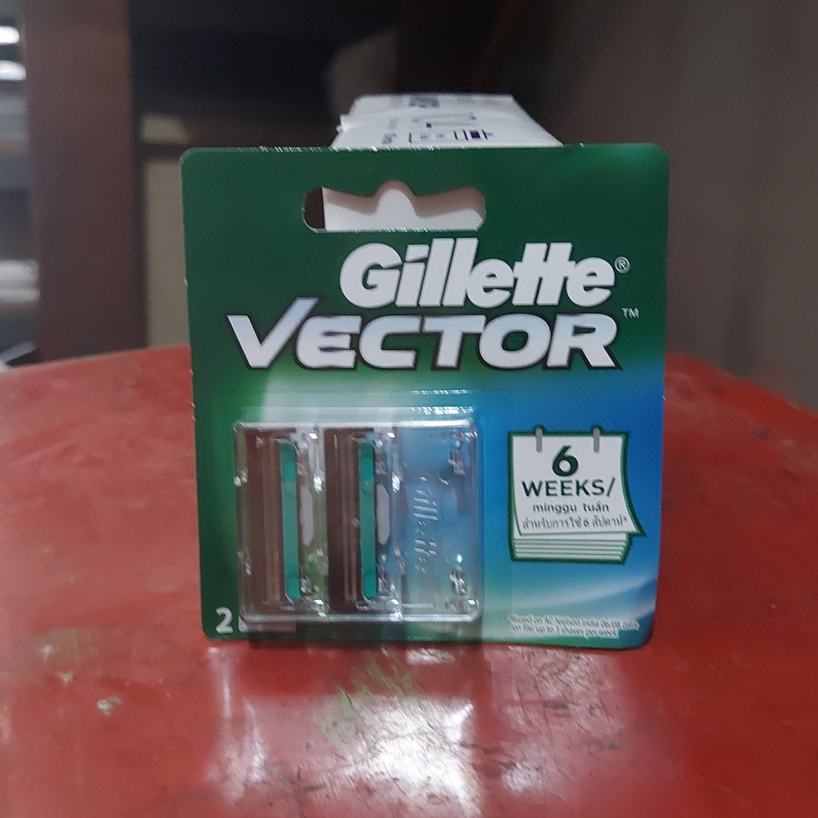 Jual Gillette Vector Isi Ulang Alat Cukur Razor Isi 2 Murah | Shopee ...