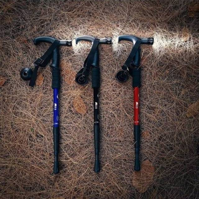 Jual TONGKAT GUNUNG TRACKING POLE CAMPING SENTER | Shopee Indonesia