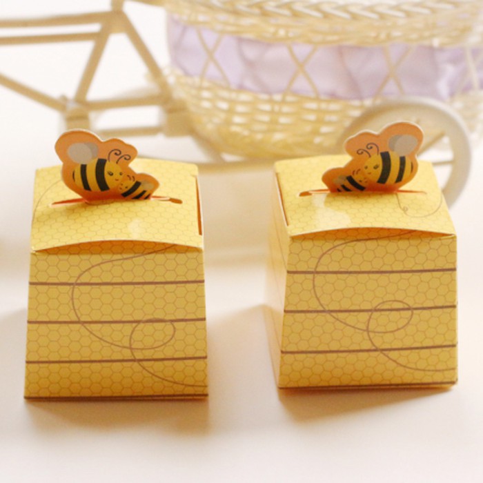 Jual Kotak Permen Pernikahan / Box Permen Mingle Desain Lebah / Sweet ...