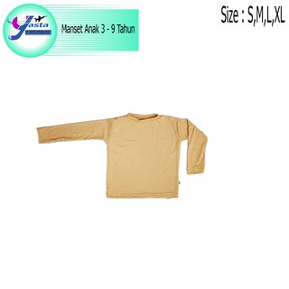 Jual Baju Manset Anak Cream / Warna Kulit 1-9 Tahun Yasta Fashion ...
