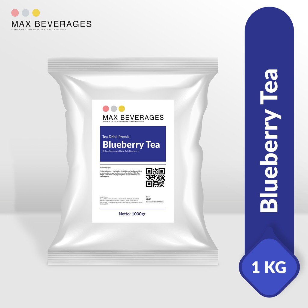 Jual Blueberry Tea/ Teh Bluberi/ Bubuk Minuman Blueberry Tea/ Blueberry ...