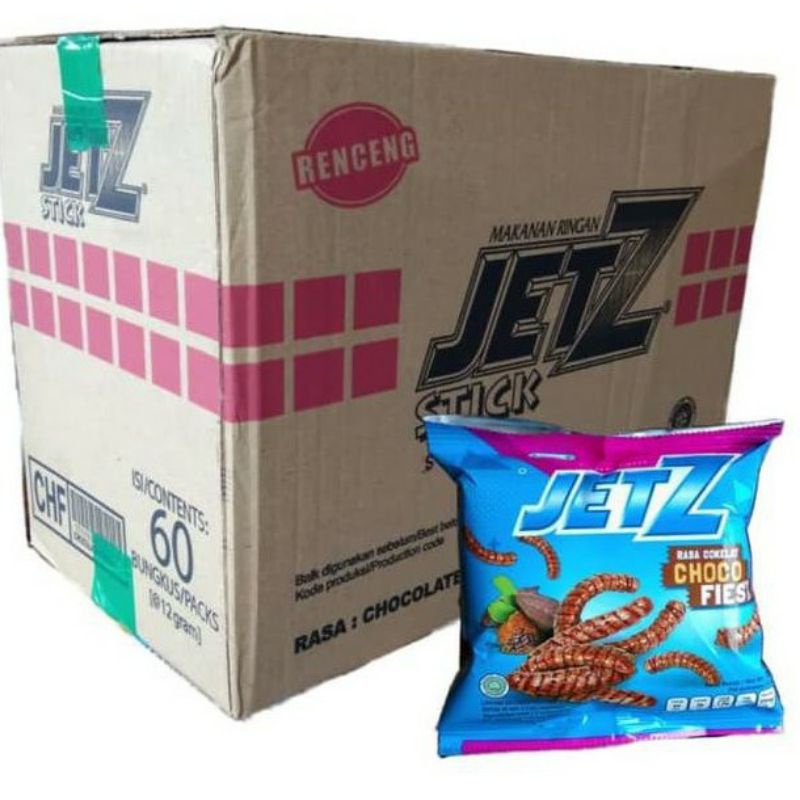 Jual Chiki Jetz Stick Rasa Cokelat Choco Fiesta 12gr Perdus 60 pcs ...