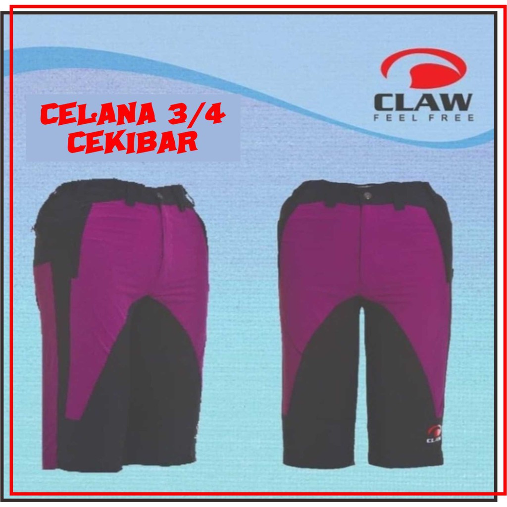 Jual Celana Pendek 3 4 Softsell Quickdry Cekibar Series Claw Feel Free