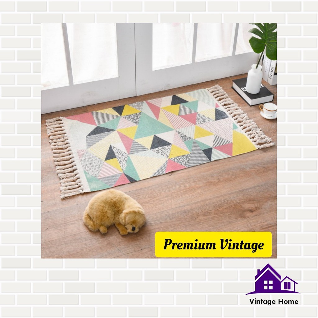 Jual Rug Karpet Lantai Bohemian Vintage Impor Premium Mewah 60 x 90 cm ...