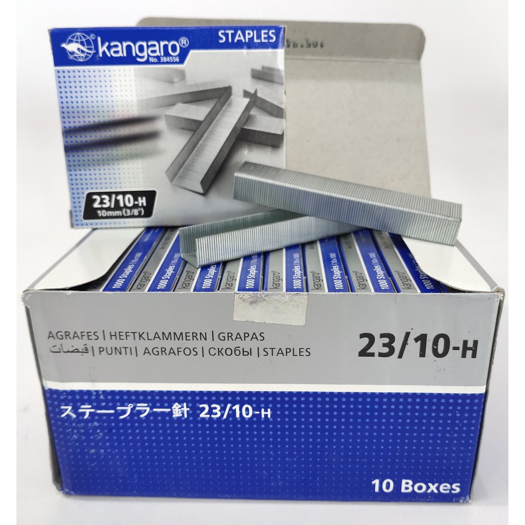 Jual ISI STAPLES ( KANGARO STAPLES ) 23/10-H UNTUK HEAVY DUTY STAPLER ...