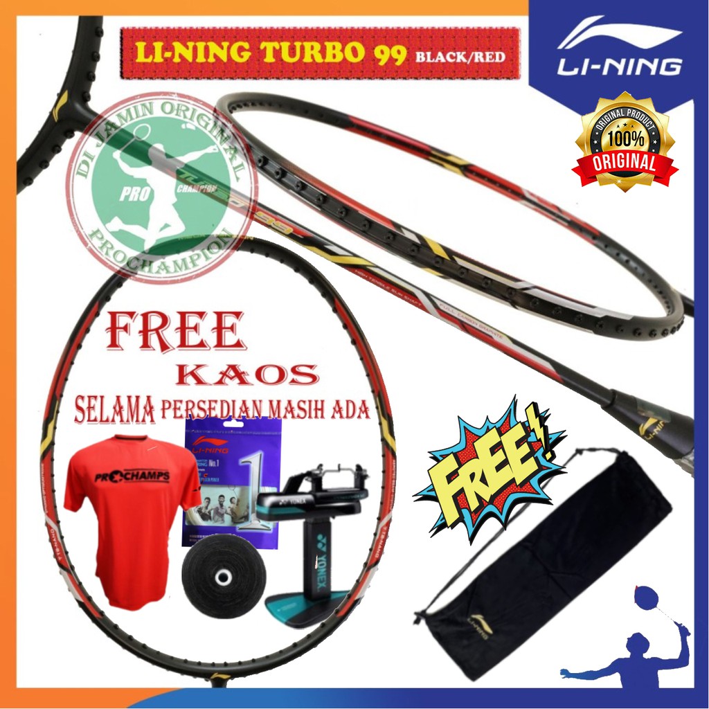 Jual Lining Turbo 99 Raket Lining Raket Badminton Li-Ning Original ...