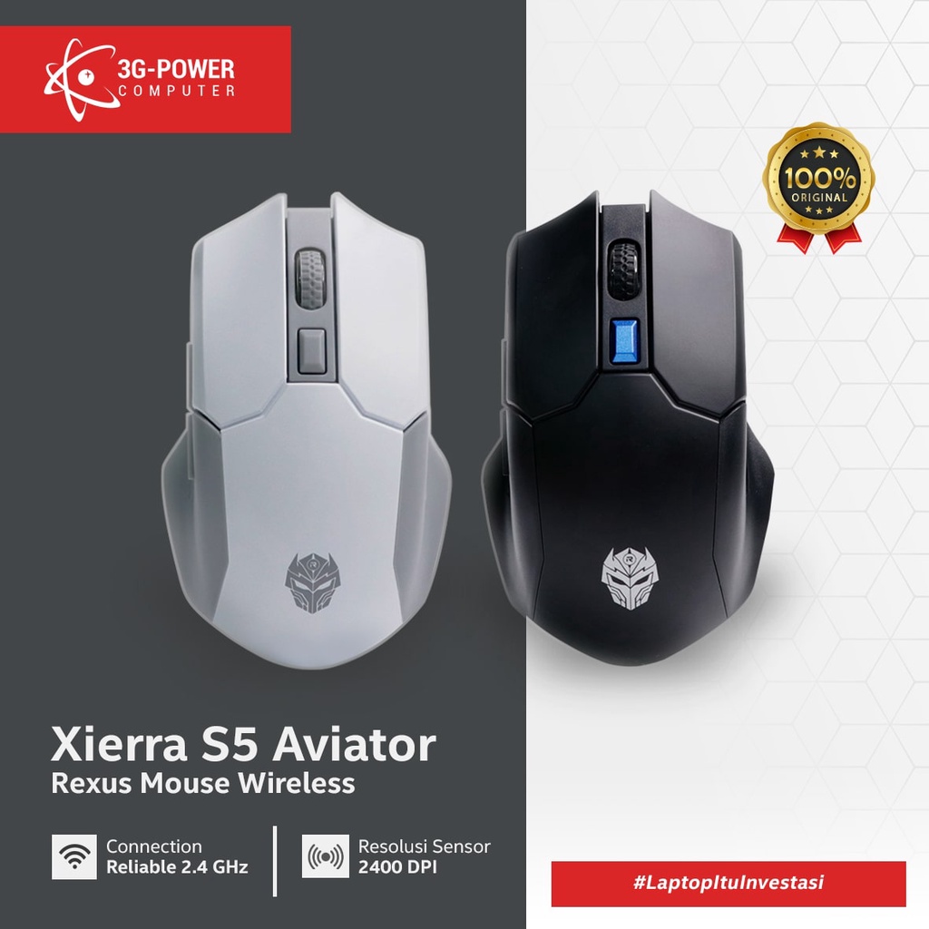 Jual Rexus Xierra S5 Aviator Wireless Gaming Mouse | Shopee Indonesia