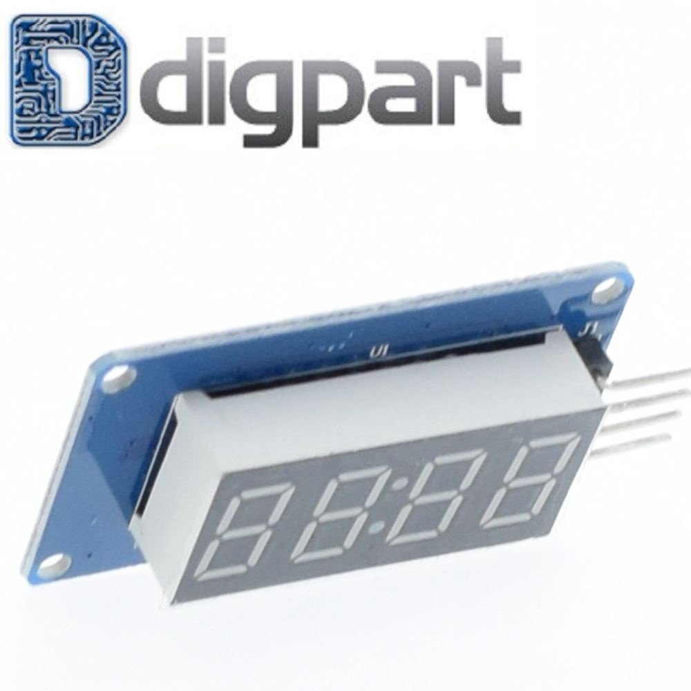 Jual TM1637 LED Display Module 7 Segment 4 Bits 0.36 Inch Clock RED ...