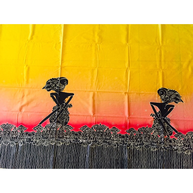 Jual Kain Batik Wayang Yudhistira Sunset/Senja version ready stock ...
