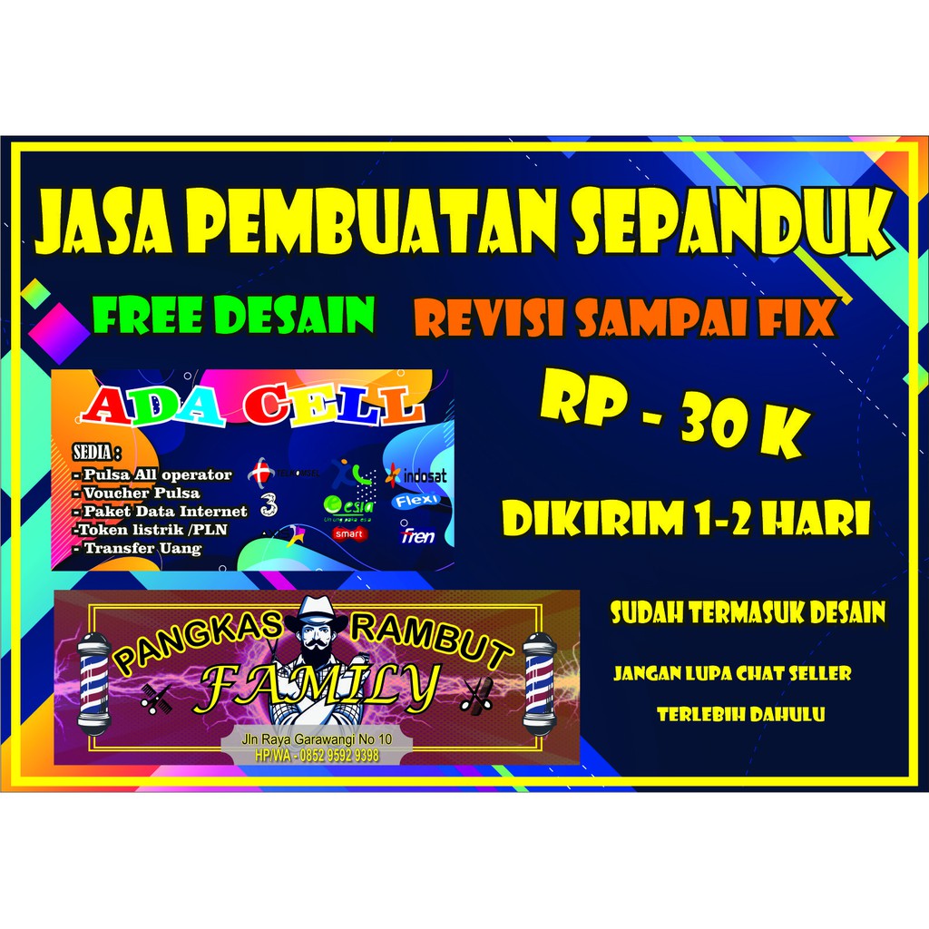 Jual Jasa Pembuatan Spanduk Murah Berkualitas Indonesia Shopee Indonesia