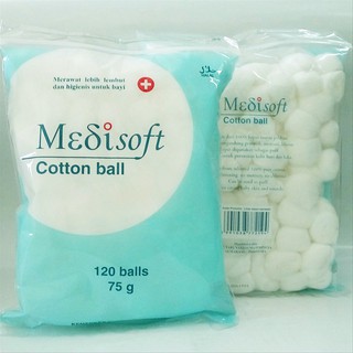 Jual Kapas Bulat Medisoft Cotton Ball 120 - Kapas Pembersih - Kapas ...
