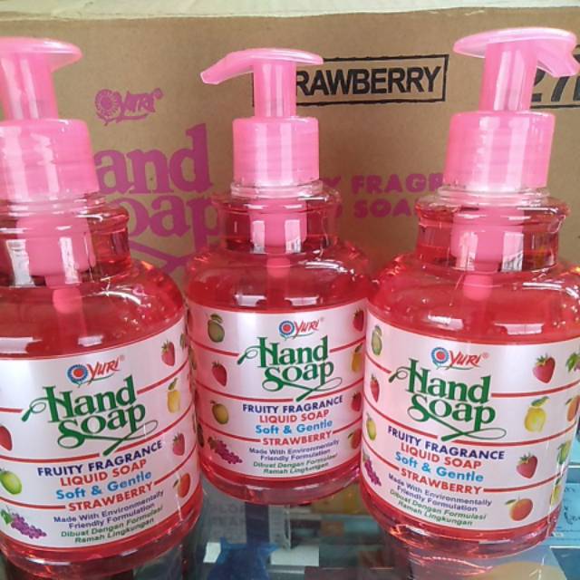 Jual YURI HAND SOAP /SABUN CUCI TANGAN 410 ML PUMP | Shopee Indonesia