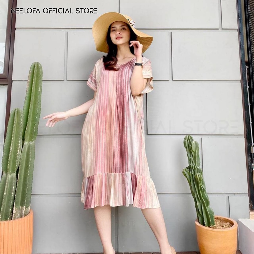 Jual Daster Viral Ruffle Kekinian Murah | Daster Rayon Premium Jumbo ...