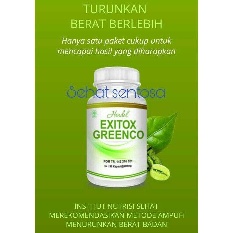 Jual Exitox Greenco Asli Green Coffee Bean Di Jamin Asli . | Shopee Indonesia