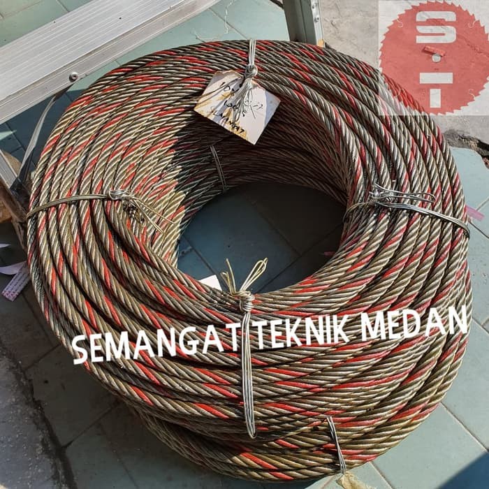 Jual 10mm KABEL SELING SLING TALI KAWAT BAJA STEEL WIRE ROPE 10 mm ECER ...