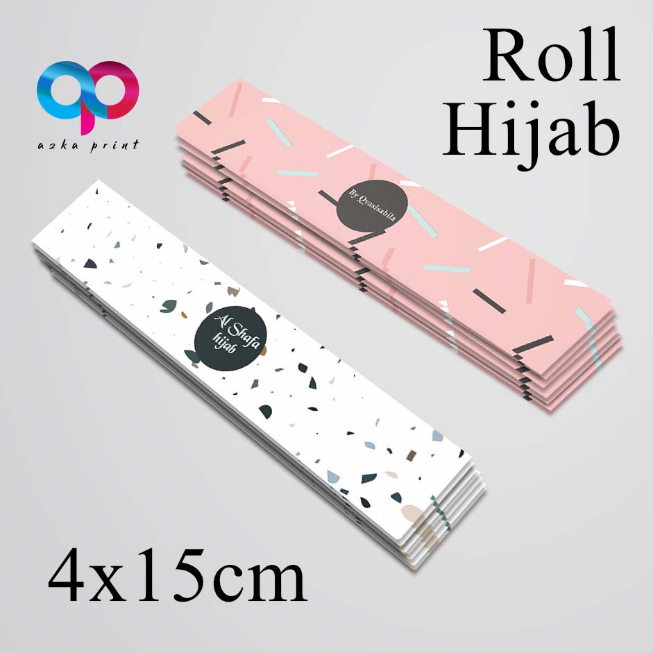 ROLL HIJAB 4x15 - ROLL KAOS KAKI - LABEL KAOS KAKI | Shopee Indonesia