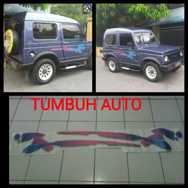Jual List body Sticker Stiker Striping Katana mobil katana Gx Dx Bri 4x2 4x4 Long Short jimny ...