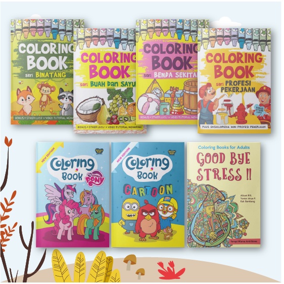Jual Buku Mewarnai Coloring Book untuk Anak dan Dewasa | Shopee Indonesia