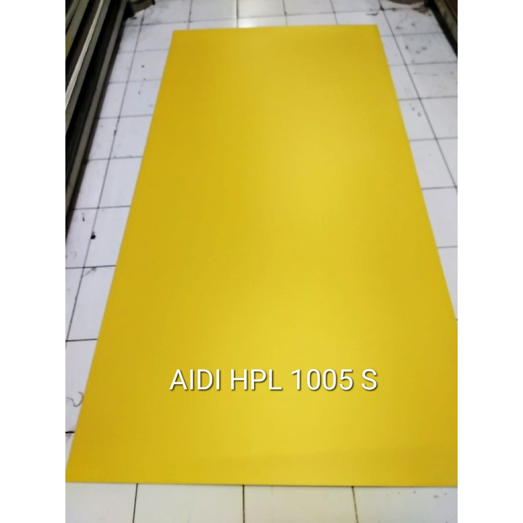Jual AH 1005S HPL YELLOW HPL KUNING POLOS HPL SOLID HPL POLOS HPL AIDI ...