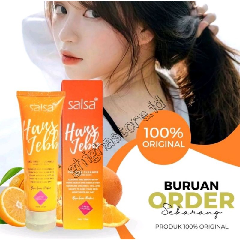 Jual SALSA HANS JEBB EKSFOLIASI - PERONTOK DAKI [GEL SKIN CLEANSER ...