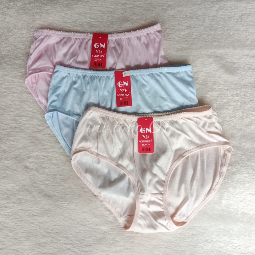 Jual GOLDEN NICK celana dalam wanita katun isi 3 pcs. | Shopee Indonesia