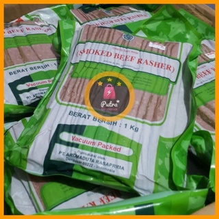 Jual Daging Asap - Smoked Beef Rasher Daging Sapi Asap Aroma Bali 1Kg ...