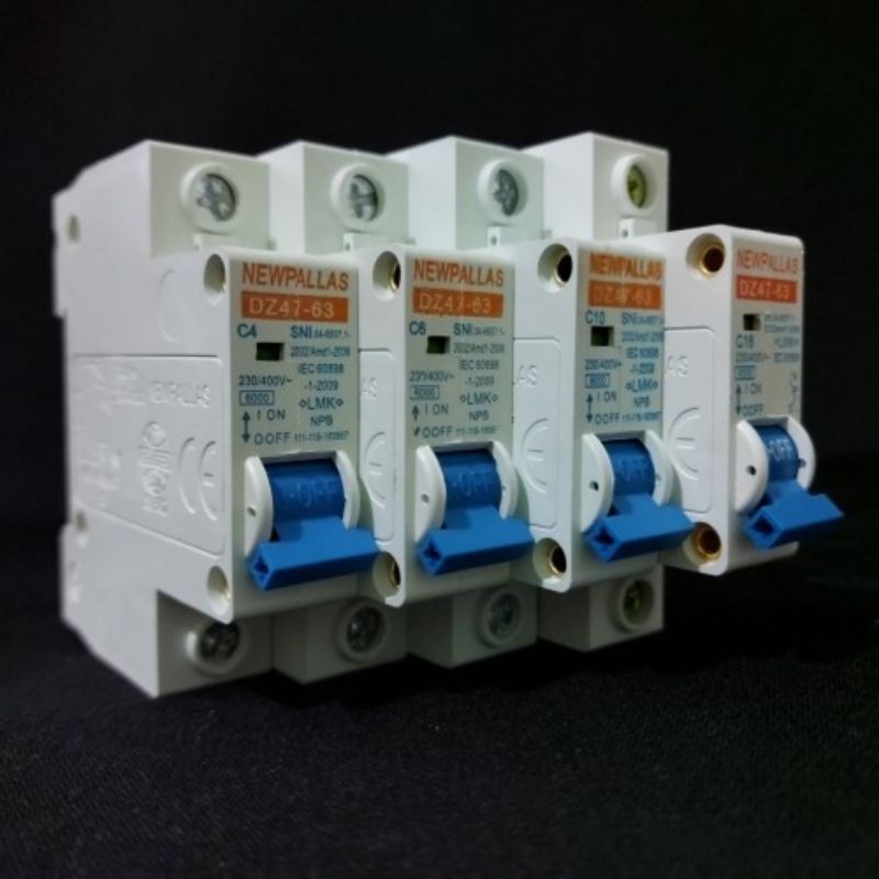 Jual MCB listrik 1phase NEWPALLAS NEW PALLAS 2a 4a 6a 10a 16a Indonesia ...