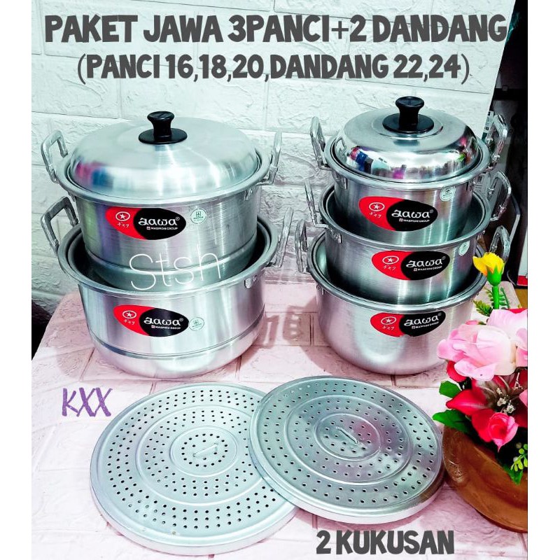 Jual panci set/panci set jawa/panci jawa/panci set dandang/dandang set ...