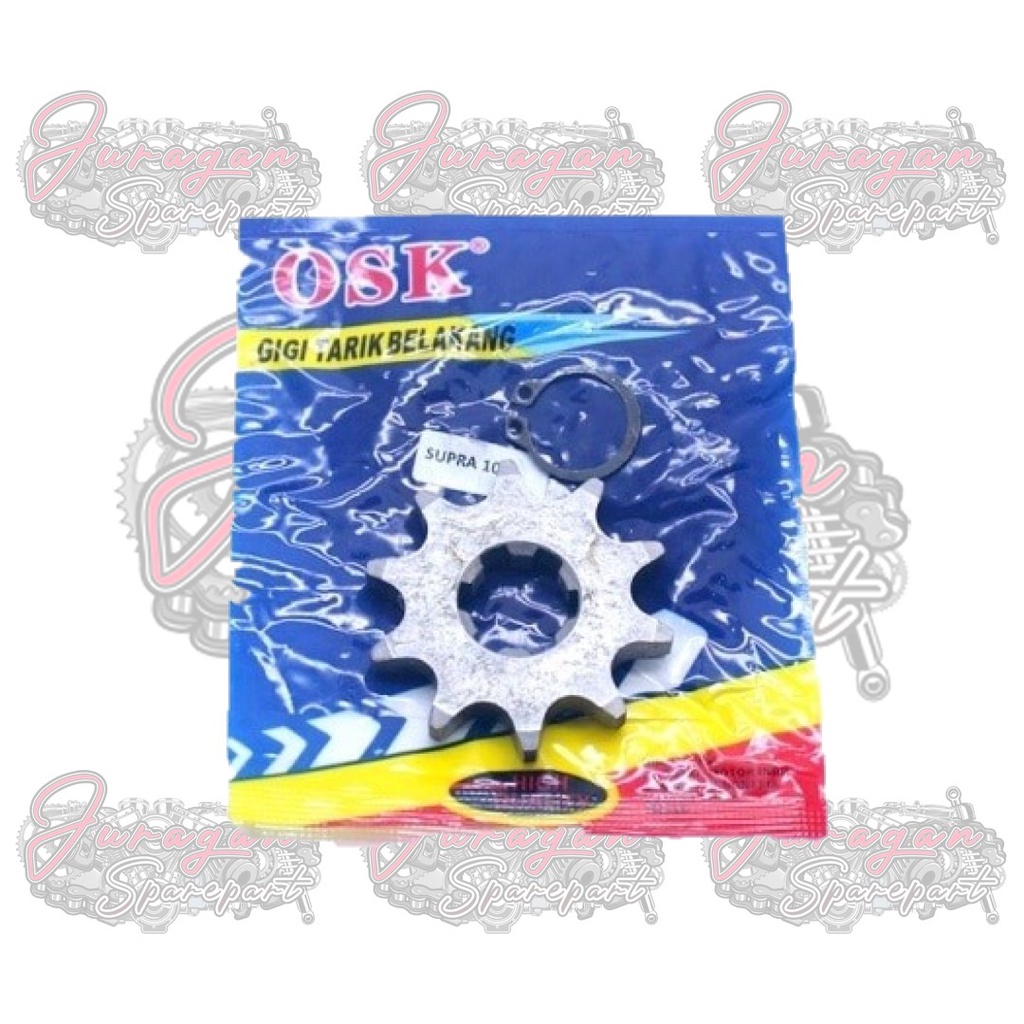 Jual Gear Gir Gigi Tarik Depan Supra + Klip 8T 10 T Merk OSK | Shopee Indonesia