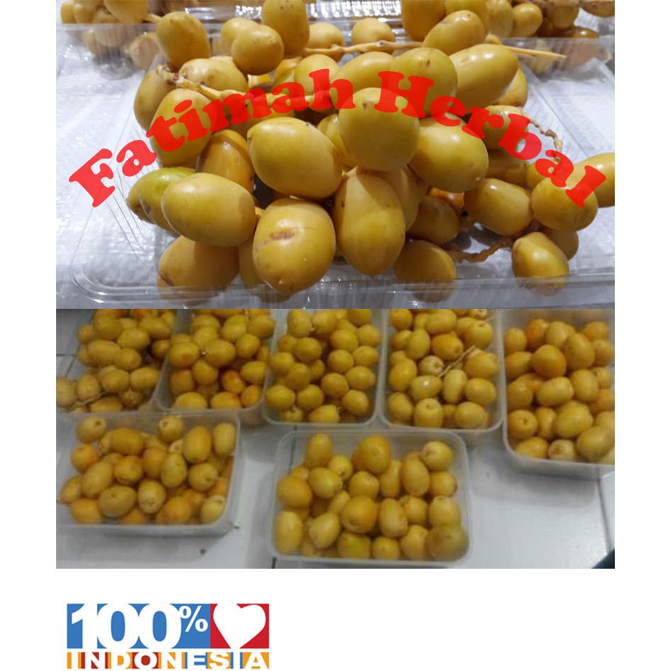 Jual Kurma Ruthob Kuning - Ruthab - Kurma Muda - 500 gram | Shopee ...