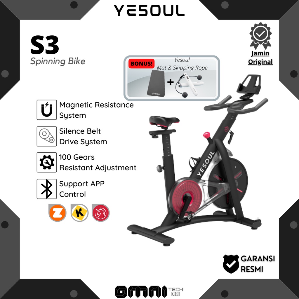 Jual Yesoul S3 Spinning Bike Sepeda Statis Global English Version Home Gym | Shopee Indonesia