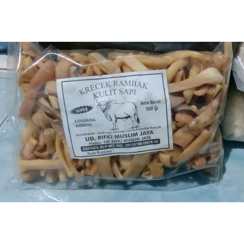 Jual krupuk rambak / krecek rambak 500g | Shopee Indonesia