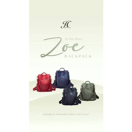Jual ZOE BACKPACK JIMSHONEY ( only JNT) | Shopee Indonesia