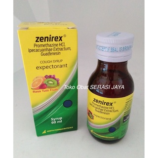 Jual ZENIREX EXPECTORANT SYRUP BATUK RASA TUTTI FRUTTI 60 ML OBAT BATUK ...