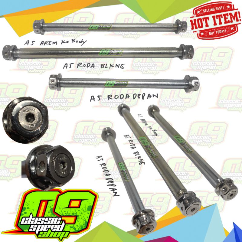 Jual As Roda belakang arem arm Kaze as 15 Dan As arem bagian depan ke ...