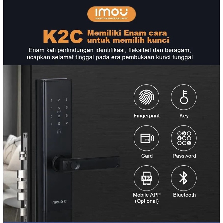 Jual SMART DOOR LOCK IMOU K2C SMARTLOCK DOOR KUNCI PINTU PINTAR ...