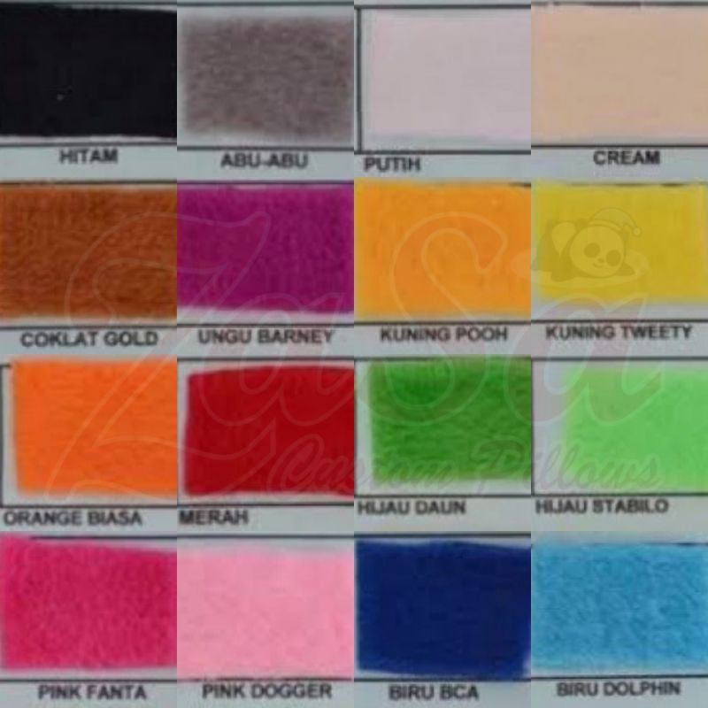 Jual Kain Bahan Boneka Kain Velboa Bulu Halus Murah Berkualitas ...