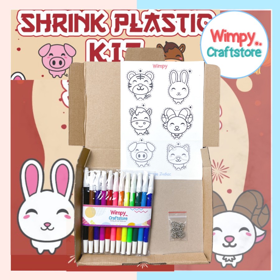 Jual Wimpy Craft KIT Shrink Plastic DIY Kerajinan Tangan Shrink Plastik ...
