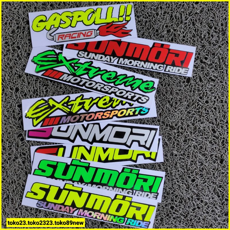 Jual stiker motor keren stiker sunmori stiker extrem stiker gaspol ...