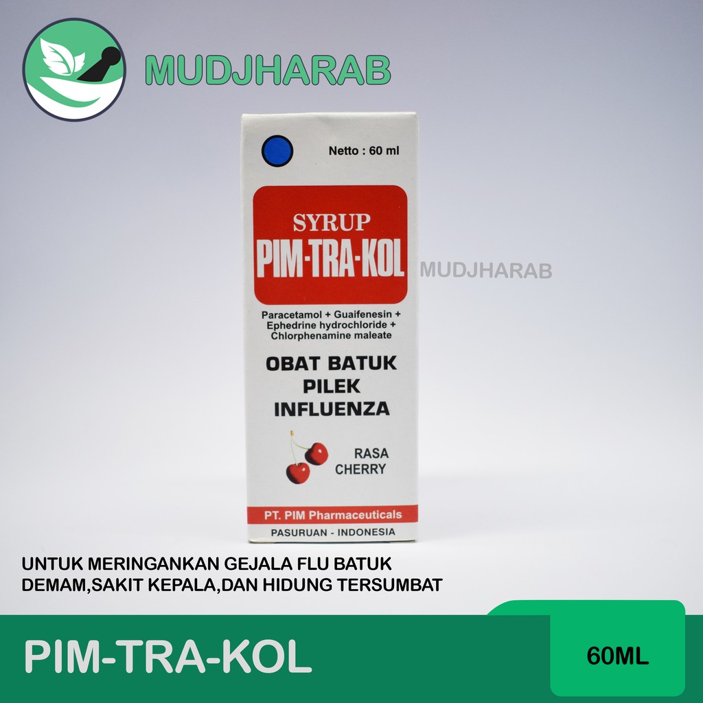 Jual PIMTRAKOL SYRUP PLUS CHERRY 60 ML- OBAT BATUK DAN OBAT PILEK ...