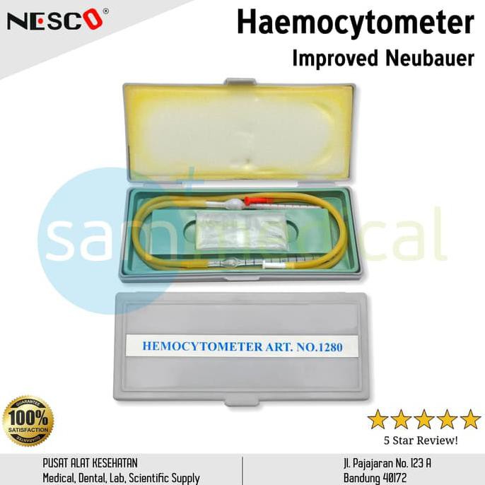 Jual NESCO HAEMOCYTOMETER IMPROVED NEUBAUER - HEMOSITOMETER PALING ...